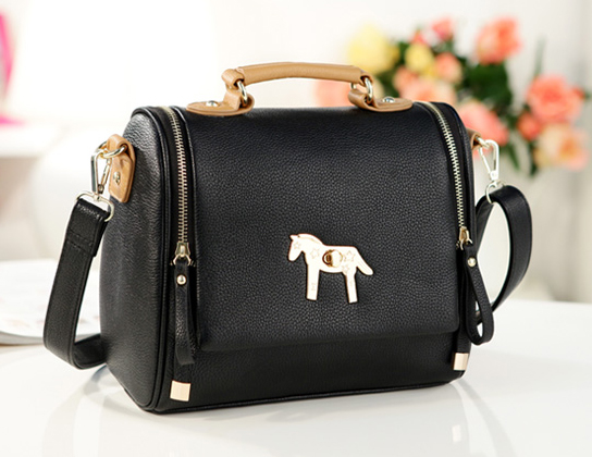 Handbag Candy Colored Retro Pony Female Shoulder Bag Tide Ir3843 on Luulla